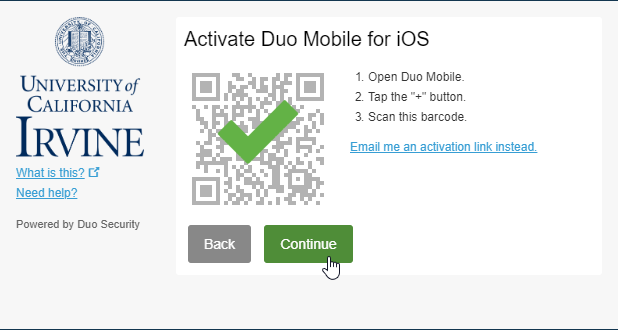 Duo software token (app) enrollment | Engineering Computing Support